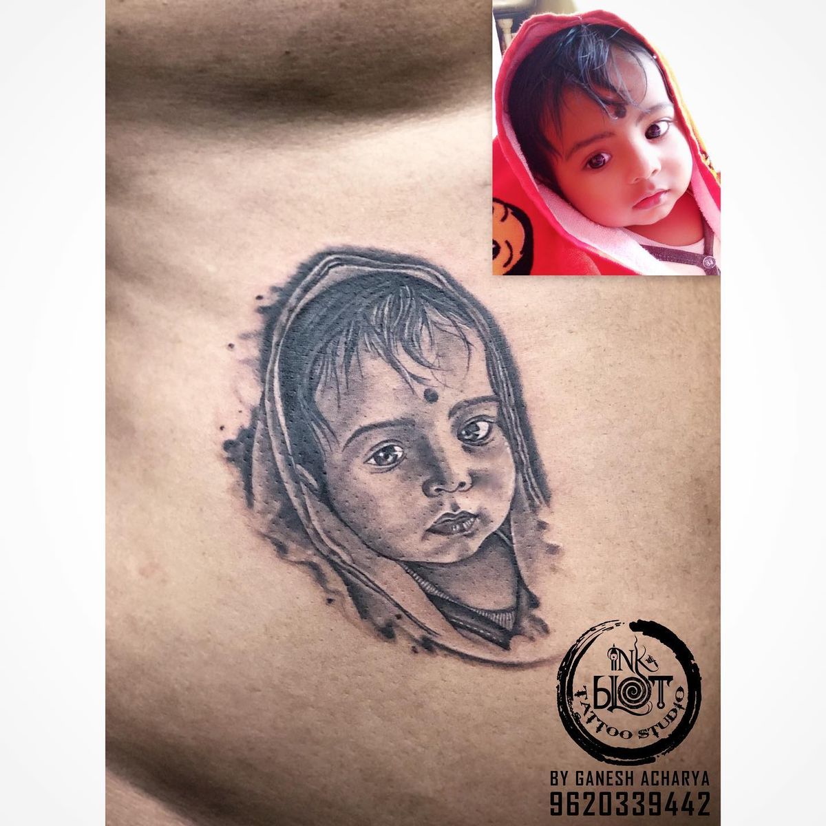 Tattoo uploaded by InkBlot Tattoo studio • Portrait tattoo by inkblot tattoos contact ...