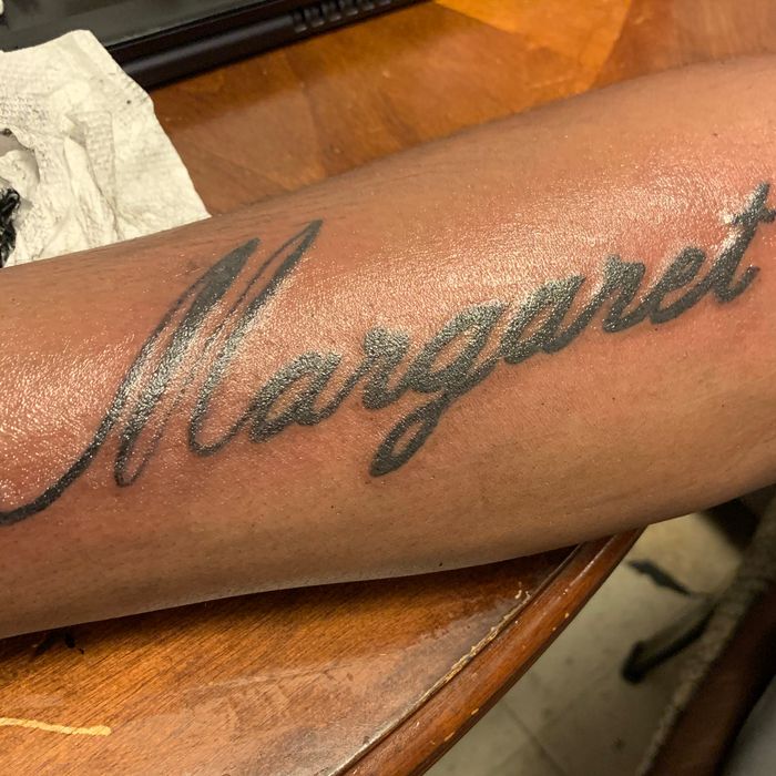 Margie Name Tattoo Design