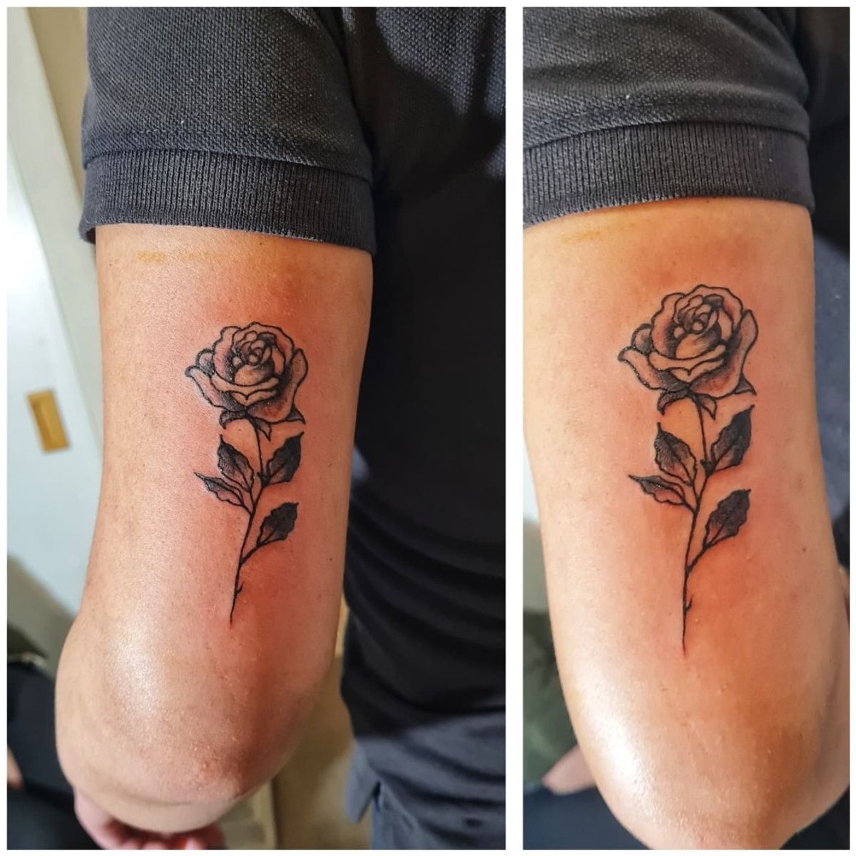 Tattoo uploaded by Amalia.tattoos • Rosa con sombras 🖤 • Tattoodo