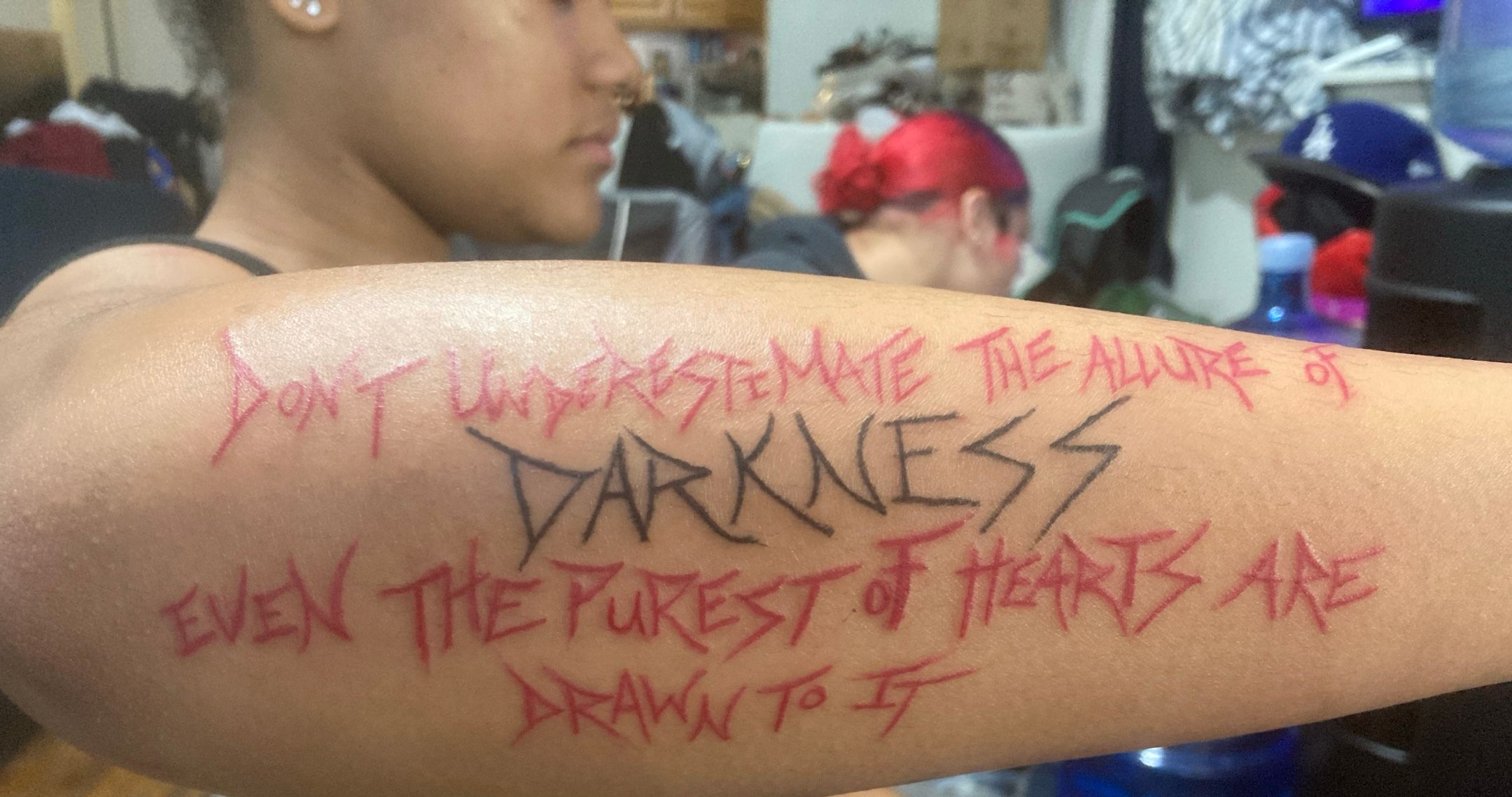 Scratch Font Tattoos Got A Cut/scratch On My 3 Week Old Tattoo.