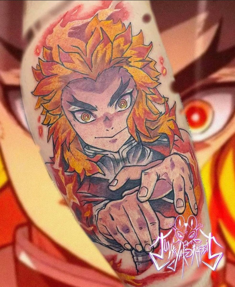 Tattoo uploaded by Cristyn Franks • Rengoku • Tattoodo