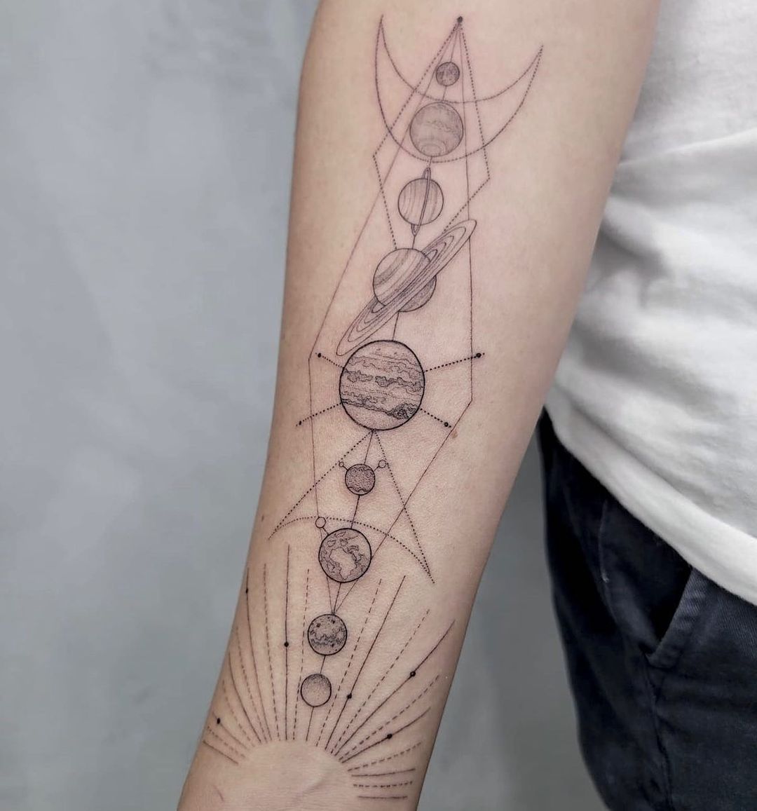 Celestial Sleeve Tattoo in Los Angeles • Tattoodo