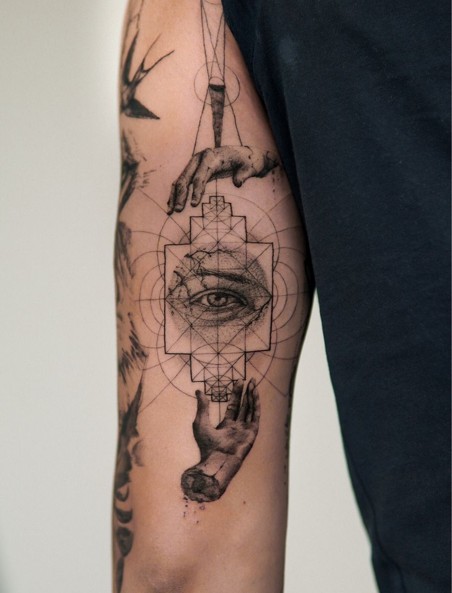 Tattoo uploaded by @ulassyesilyurt • Eye Hand Tattoo • Tattoodo