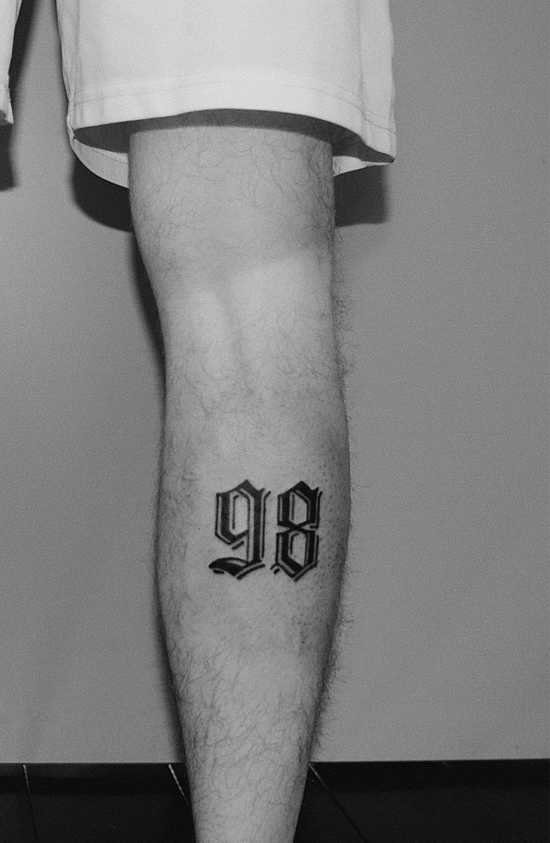 Tattoo uploaded by Tommy Lee Hellberg • 98 Numbers • Tattoodo