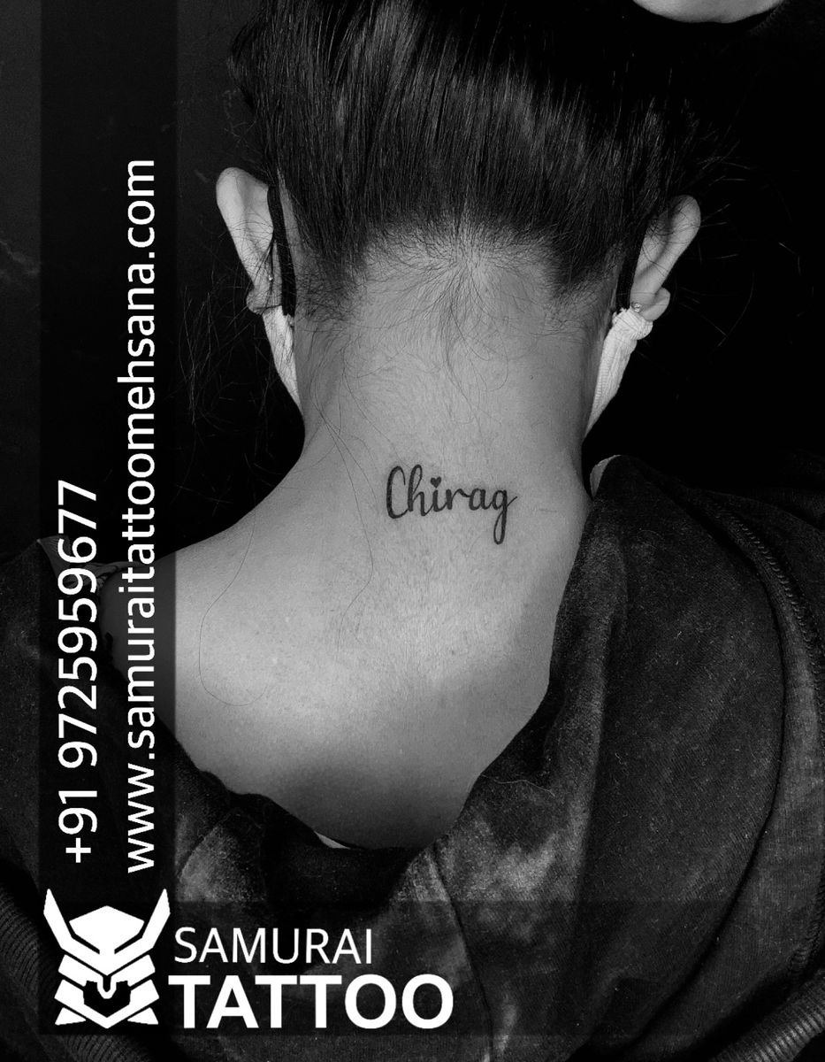 Tattoo uploaded by Samurai Tattoo mehsana • Chirag name tattoo |Chirag ...