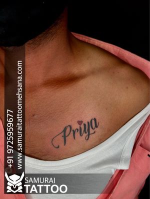 Tattoo uploaded by Samurai Tattoo mehsana • Priya name tattoo |Priya ...