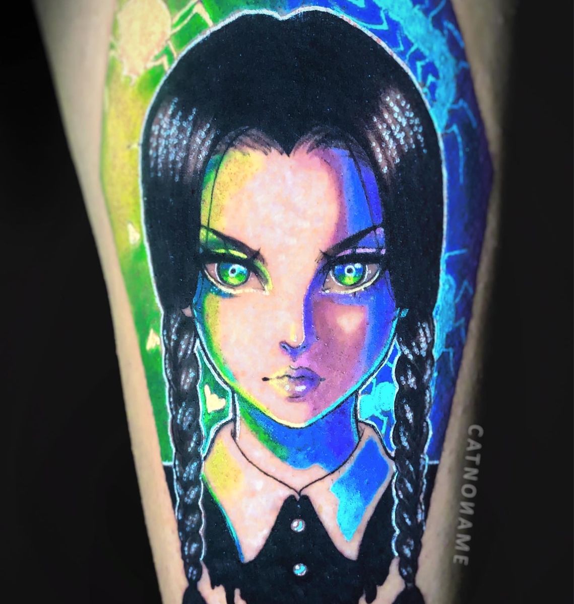 Tattoo uploaded by Cat No Name • WEDNESDAY//MERLINA • Tattoodo