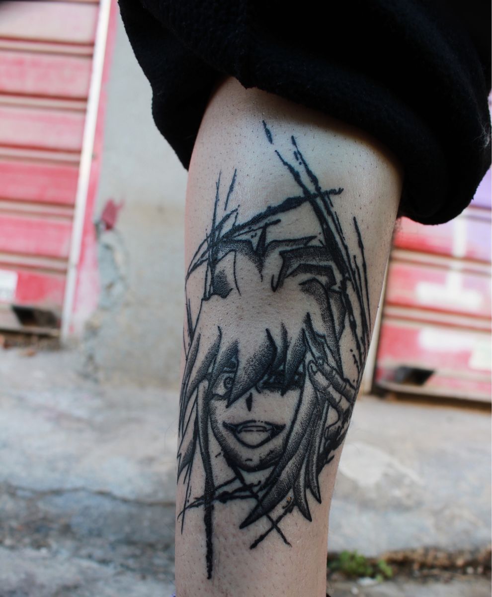 Tattoo uploaded by Nicholas Stathoulopoulos • Blackwork Yami-Marik ...