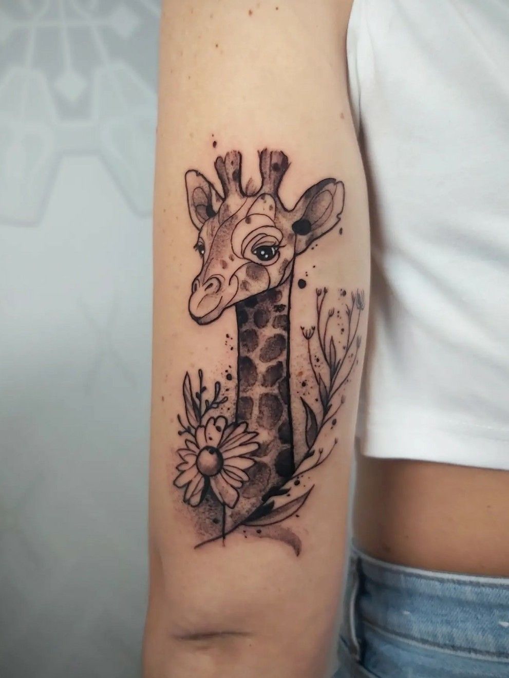 Aztec Giraffe Tattoo