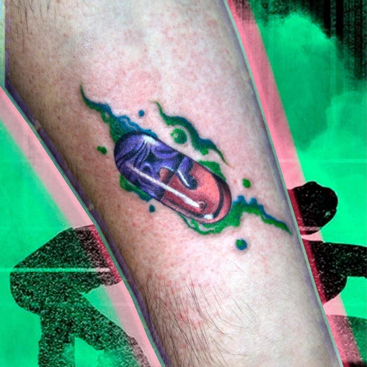 Tattoo uploaded by Thiago Padovani • #matrix #matrixtattoo #blueredpill ...