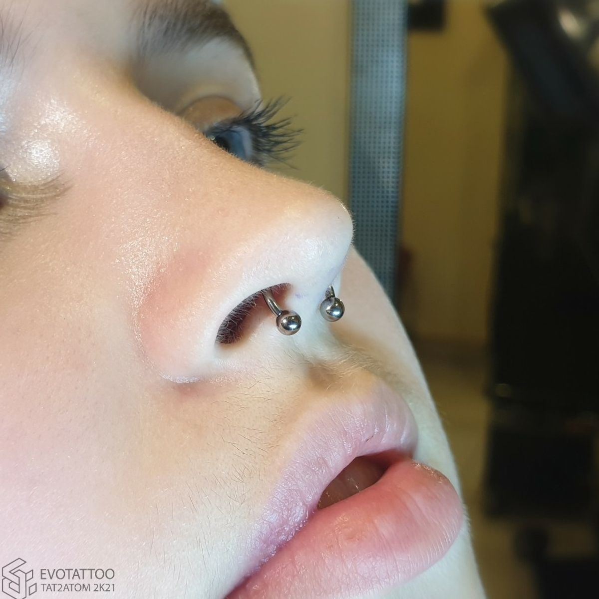 Tattoo uploaded by Вадим • Пирсинг Септум. Прокол выполнен под местной ...