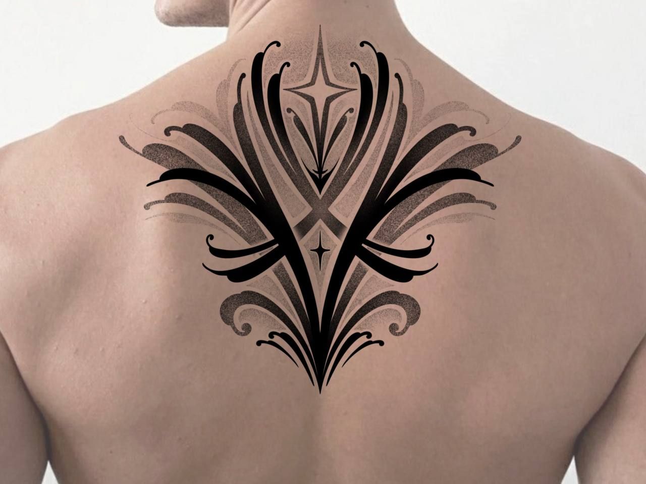 Tattoo On Upper Back For Men