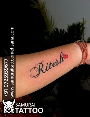 Tattoo uploaded by Vipul Chaudhary • Ritesh name tattoo |Ritesh name ...
