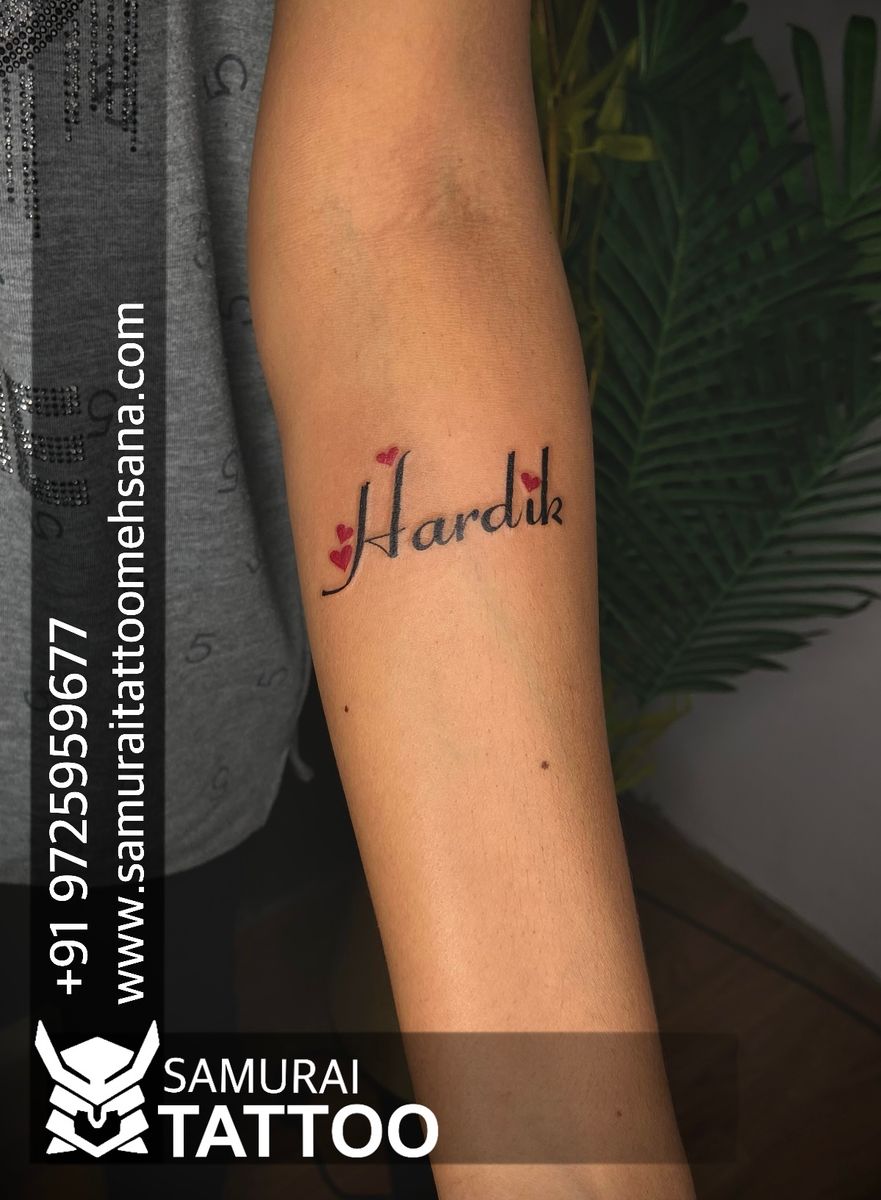 Tattoo uploaded by Vipul Chaudhary • Hardik name tattoo |Hardik name ...