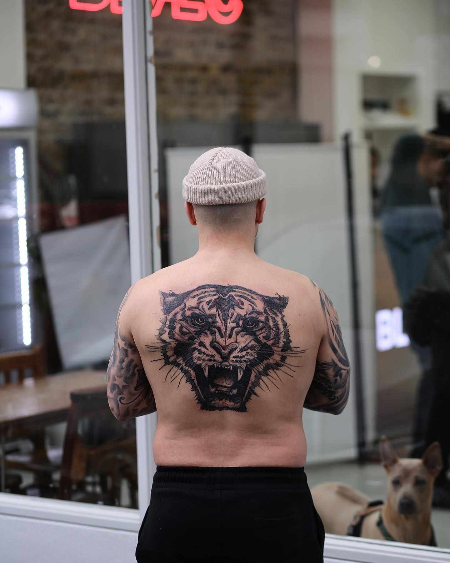 Bold Tiger Back Tattoo • Tattoodo