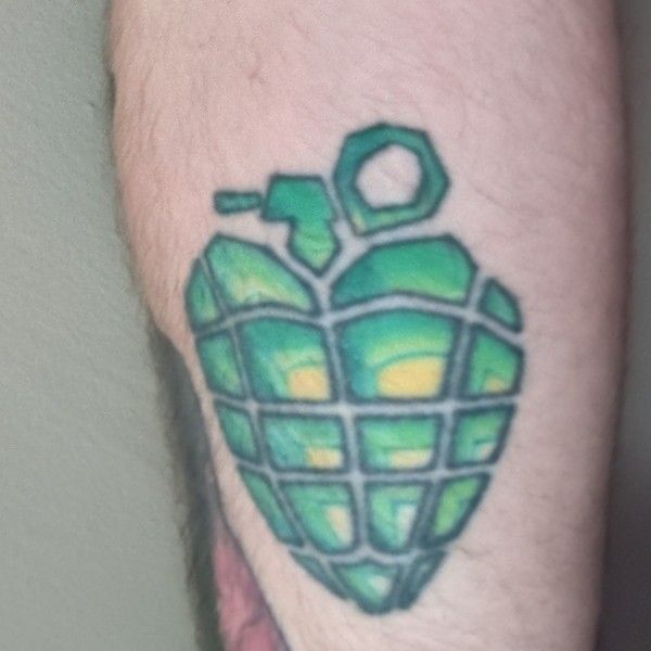 Heart Grenade Tattoo Designs