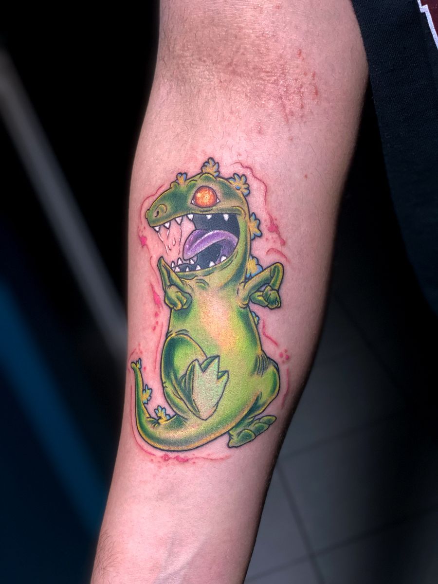Tattoo uploaded by Steve.Varas_ink • Reptar rugrats • Tattoodo