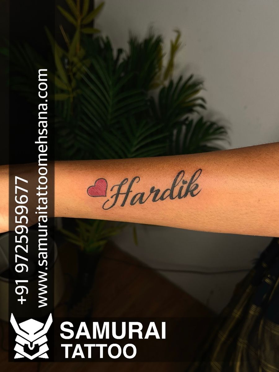 Tattoo uploaded by Vipul Chaudhary • Hardik name tattoo |Hardik name ...