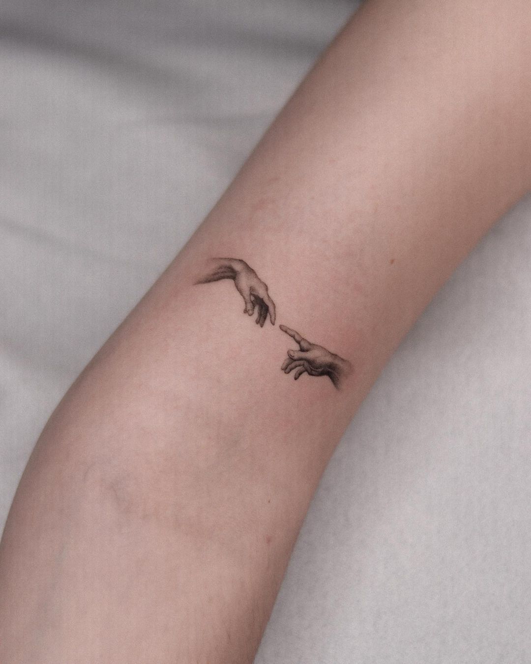 Fine Line Hand Tattoo by Adrian • Tattoodo