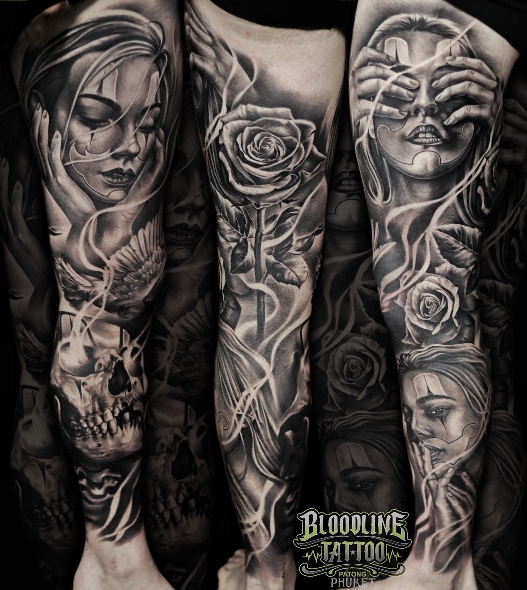 Chicano Sleeve Tattoo Designs
