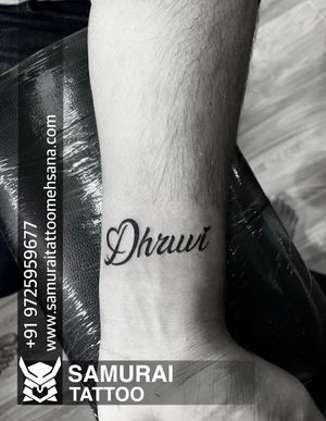 Tattoo uploaded by Vipul Chaudhary • dhruvi name tattoo |Dhruvi name ...