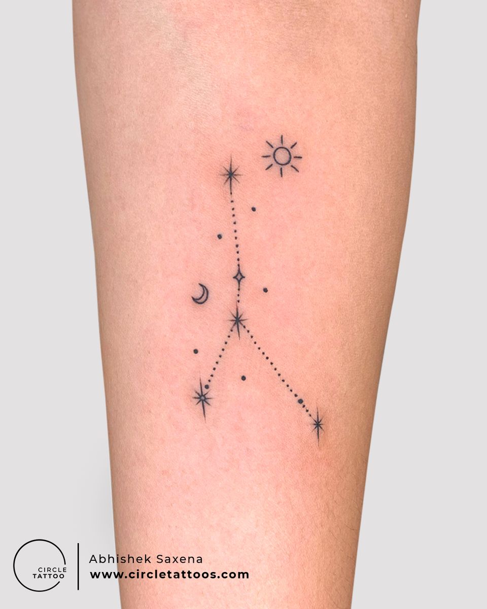 Tattoo uploaded by Circle Tattoo • Constellation Tattoo done by ...
