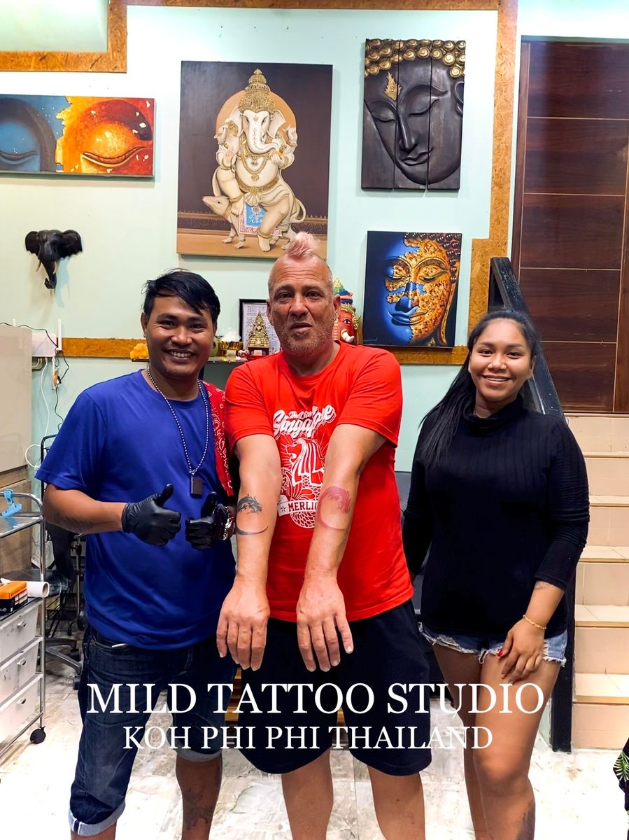 Tattoo uploaded by Mild tattoo studio at phi phi island • The traditional bamboo tattoo ...