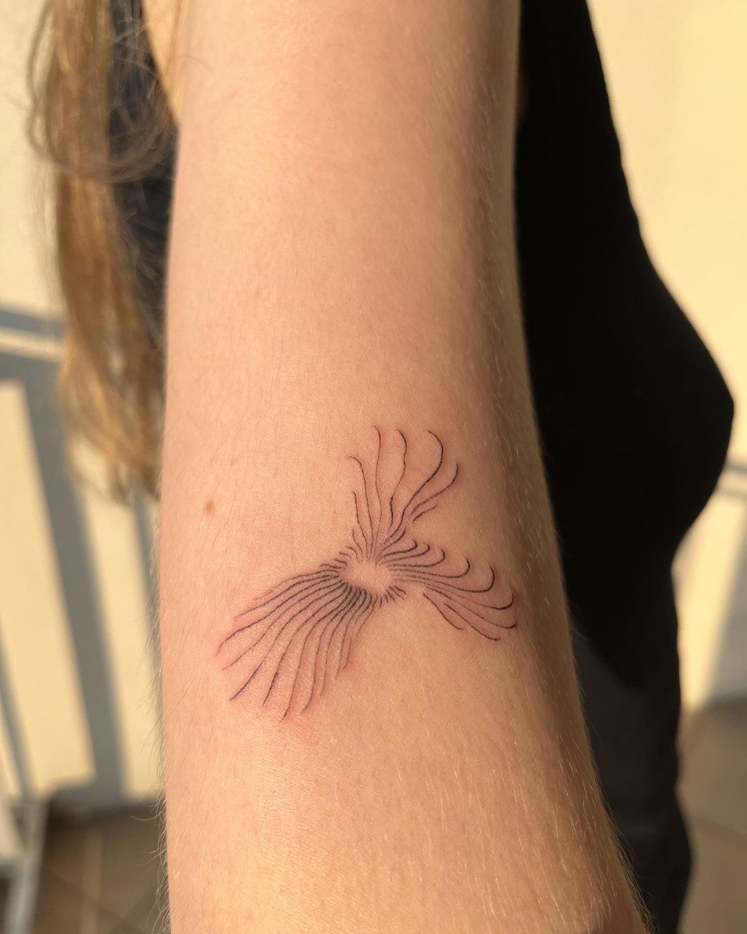 Fine Line Pattern Arm Tattoo by Sofi • Tattoodo