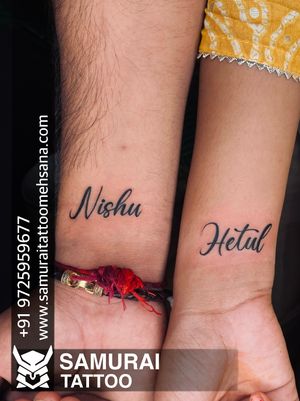 Tattoo uploaded by Vipul Chaudhary • Nishu name tattoo | Hetul name ...