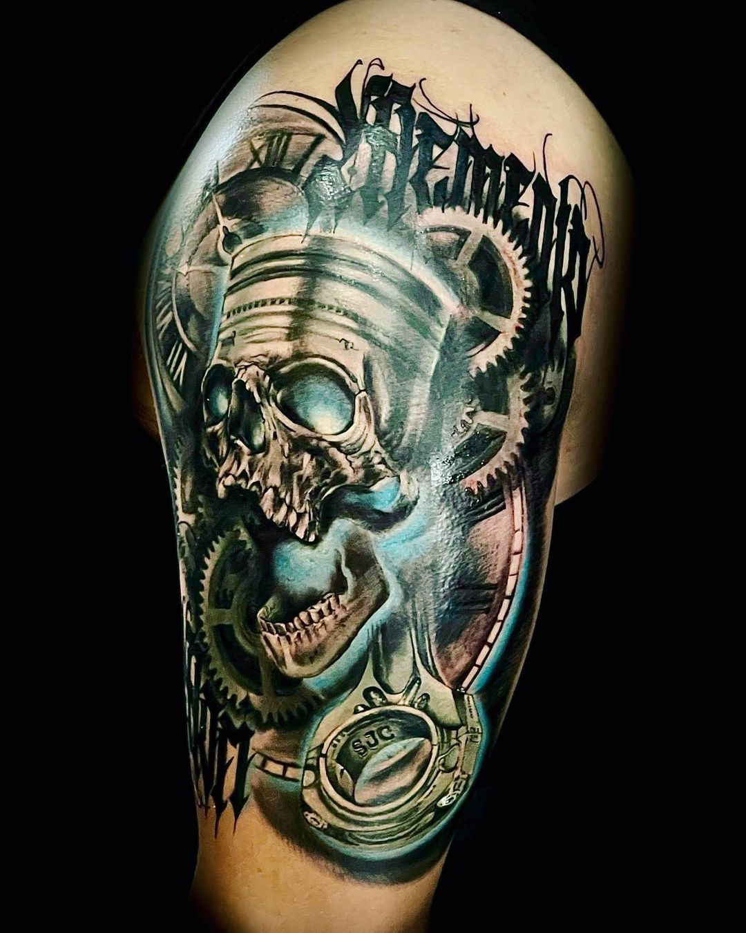 Skull & Gears Car Tattoo • Tattoodo