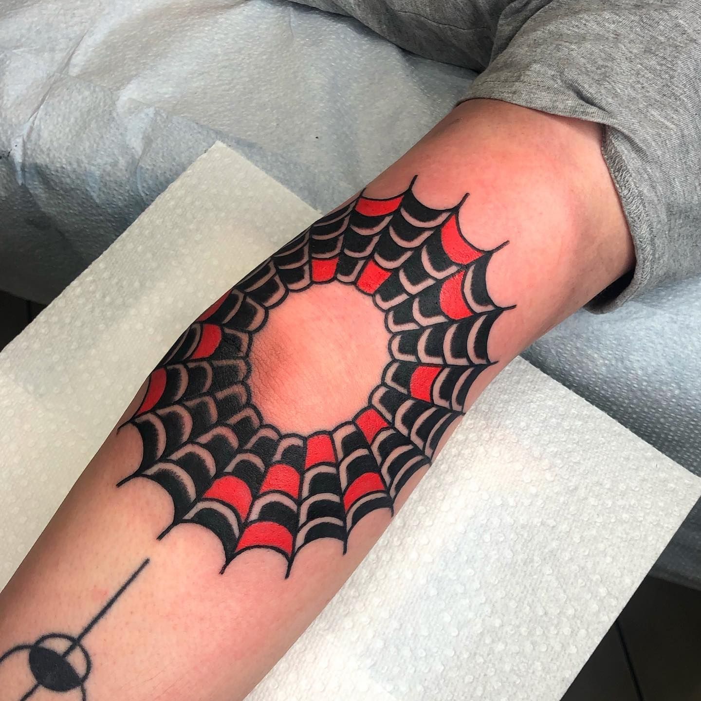 Traditional Spider Arm Tattoo • Tattoodo