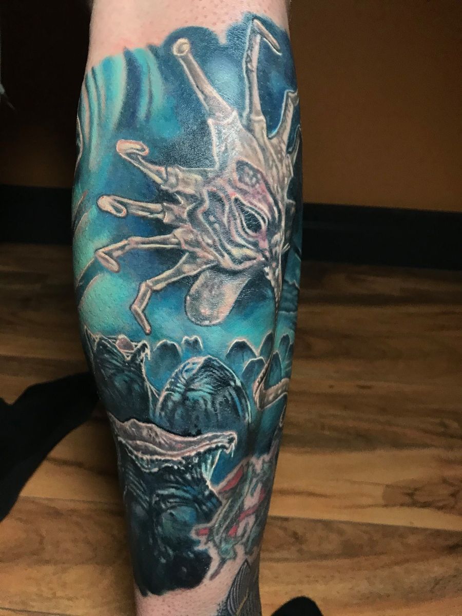 Tattoo uploaded by Sean Ambrose • Face hugger from Alien • Tattoodo