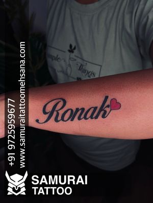 Tattoo uploaded by Vipul Chaudhary • Ronak name tattoo | Ronak tattoo ...