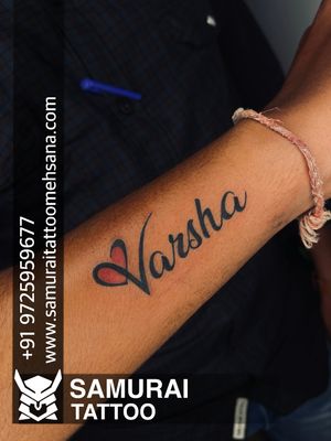 Tattoo uploaded by Vipul Chaudhary • Varsha name tattoo |Varsha tattoo ...