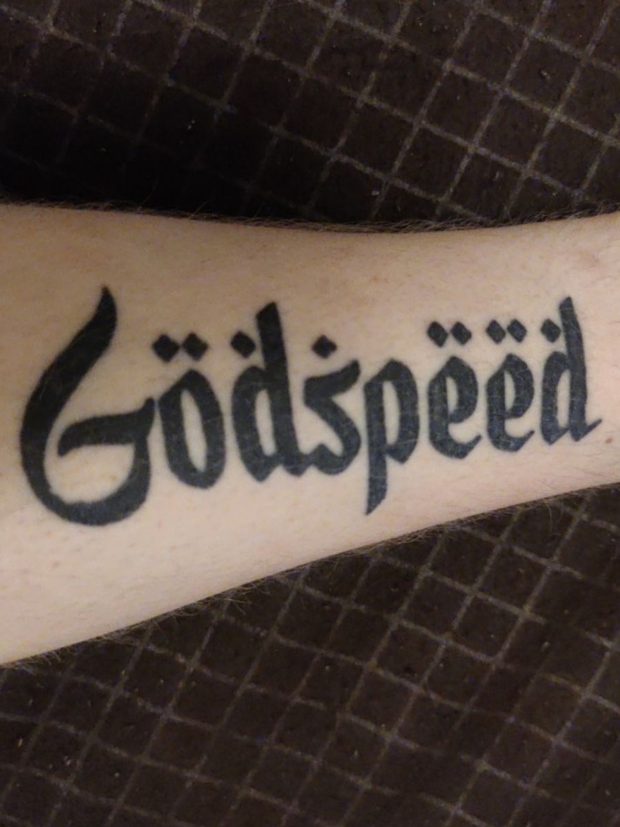 Tattoo uploaded by Albert Jørgensen • Godspeed. • Tattoodo