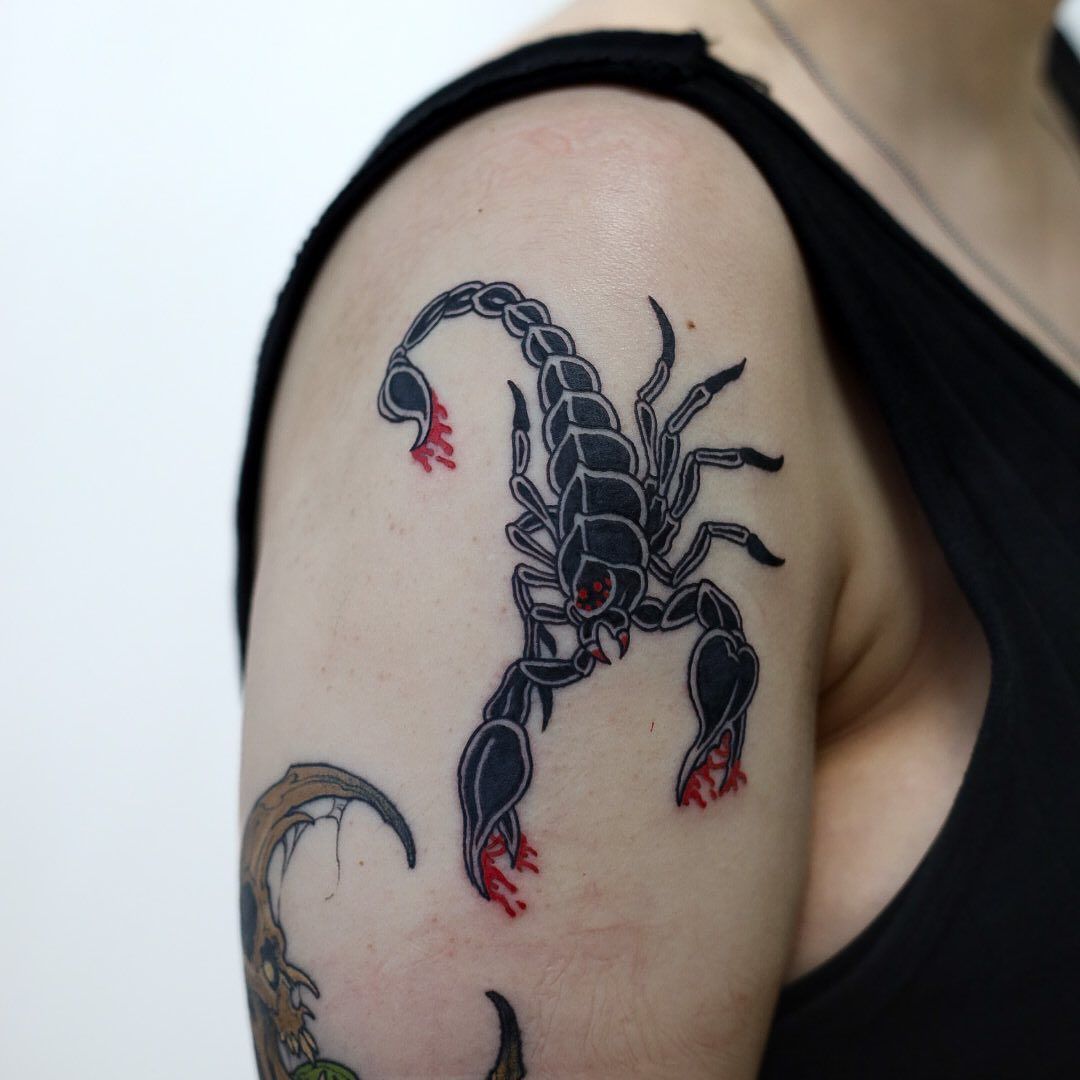 Illustrative Scorpion Tattoo by Leo Quintao • Tattoodo
