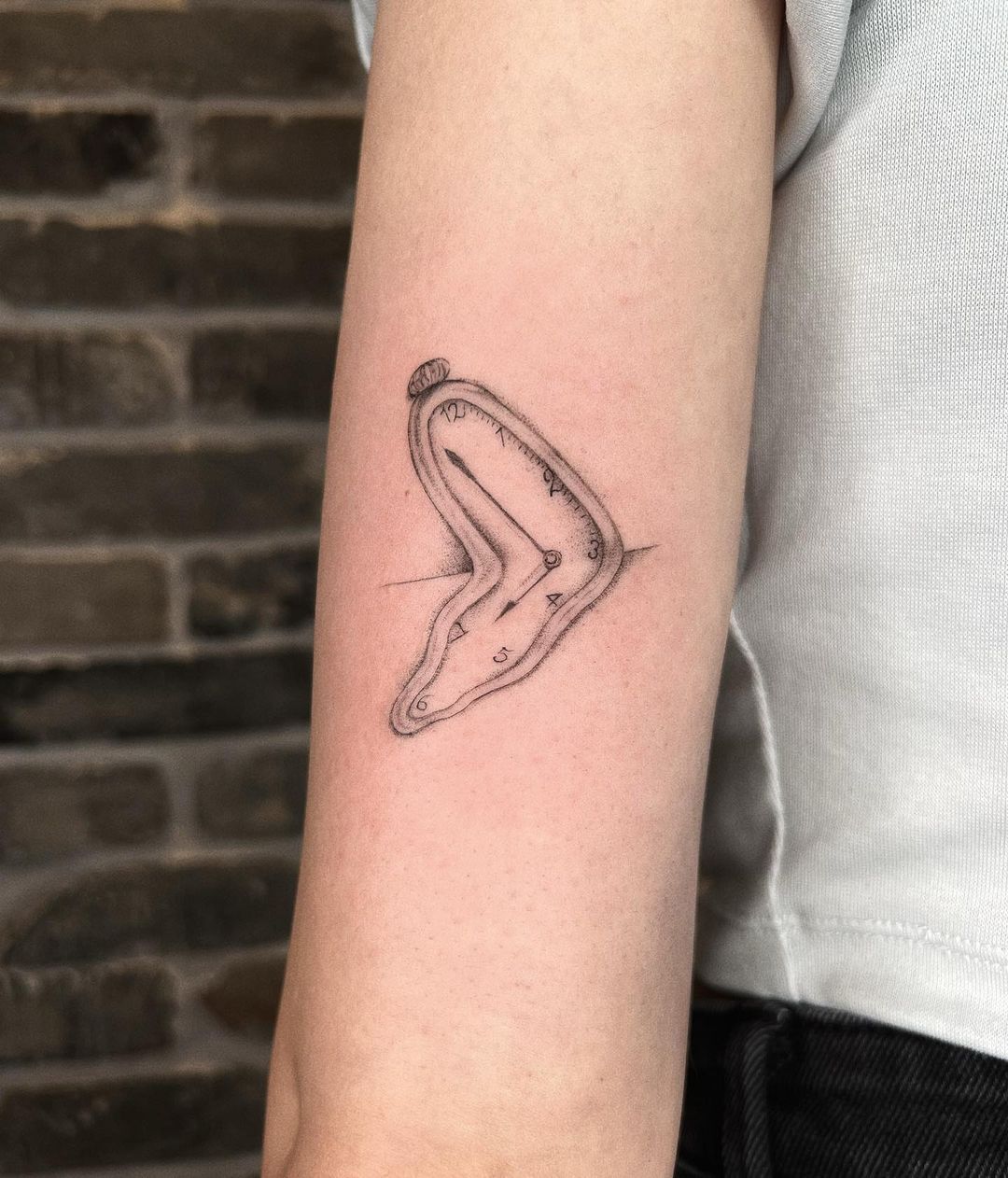 Surreal Clock Arm Tattoo • Tattoodo