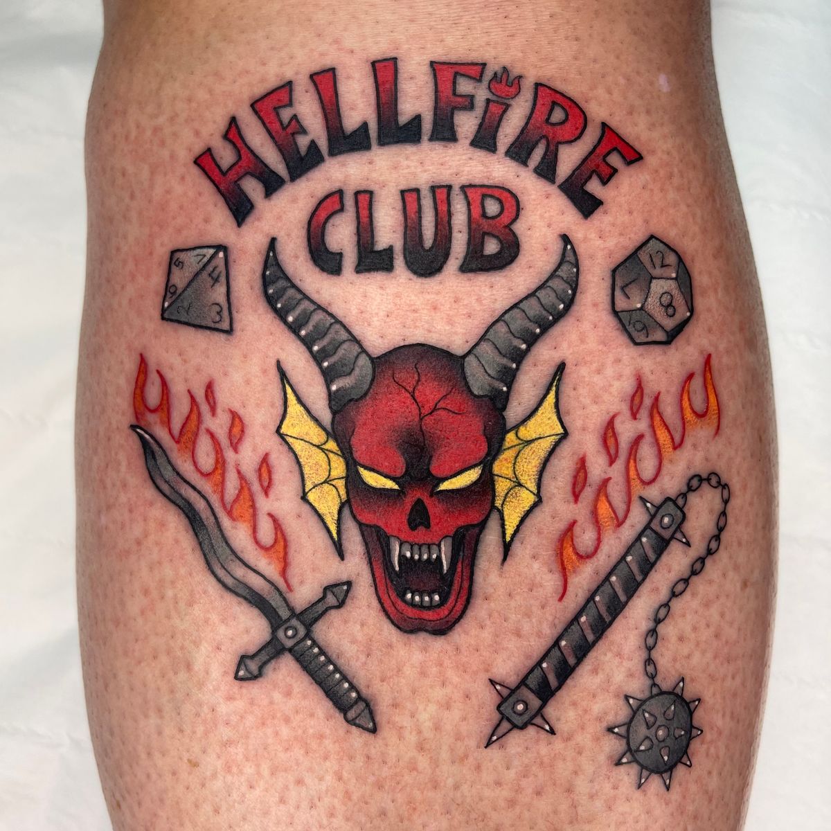 Tattoo uploaded by Megan Rae • Stranger Things Hellfire Club • Tattoodo