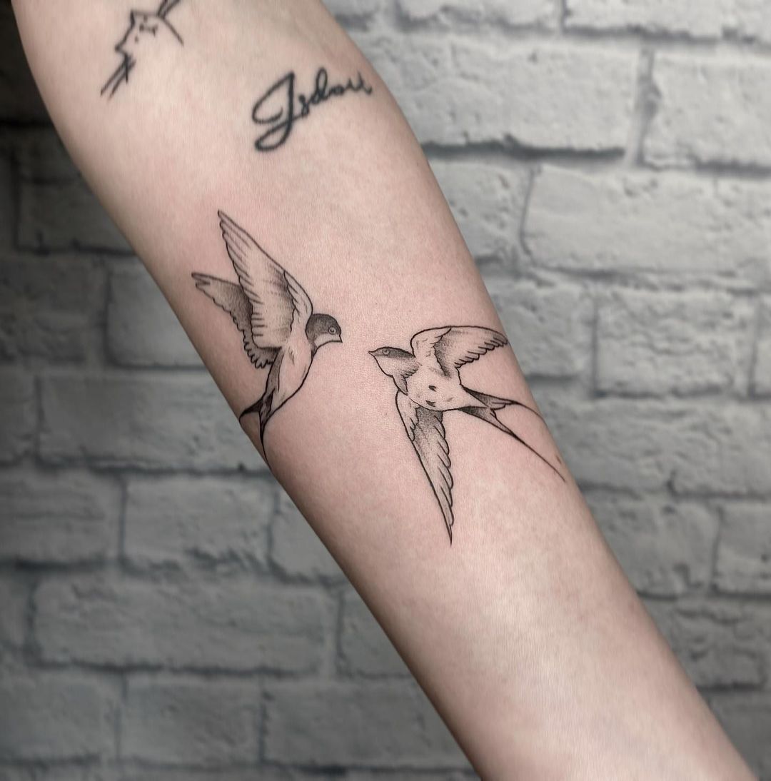 Swallows Tattoo • Tattoodo