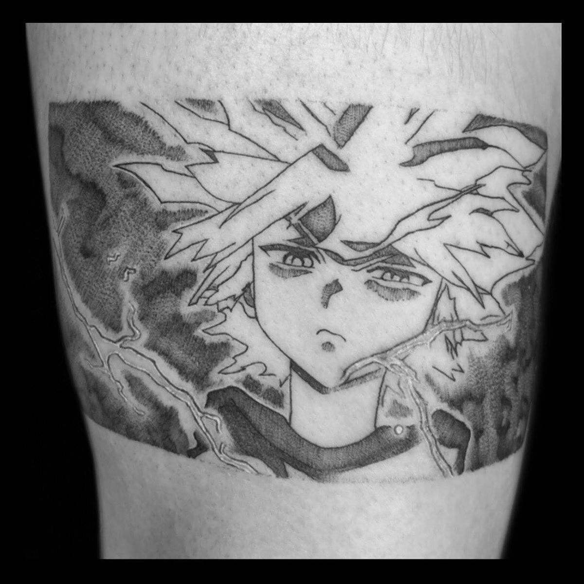 Tattoo uploaded by Drone • Drone's blackwork tattoo of a man ...