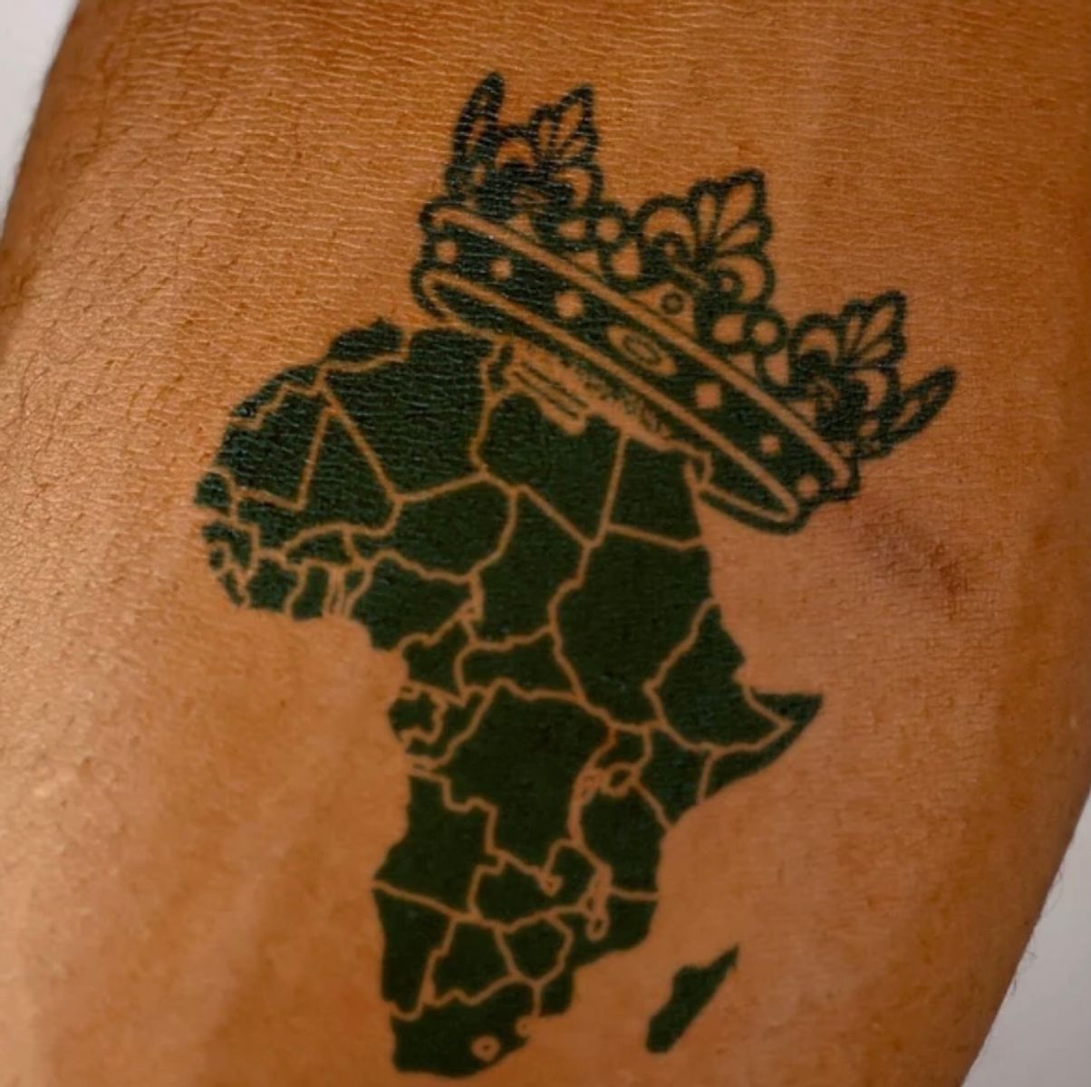 Tattoo uploaded by Zed Zaddy • Africa map • Tattoodo