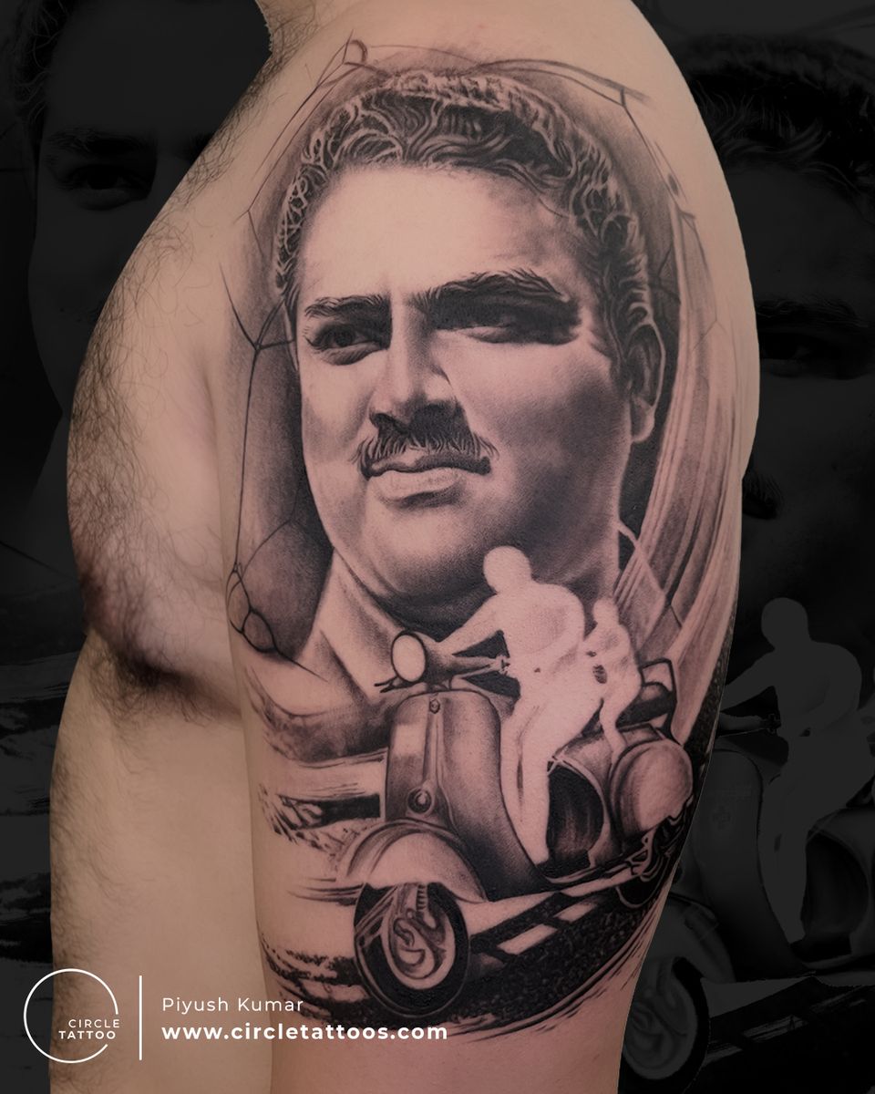 Tattoo uploaded by Circle Tattoo • Portrait Tattoo done by Piyush Kumar ...