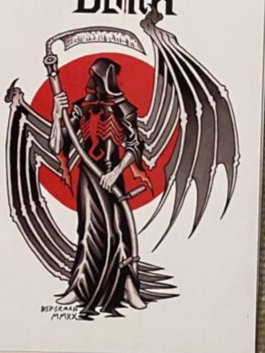 Tattoo uploaded by Mike • Venom Reaper #venom #reaper #wing #death # ...