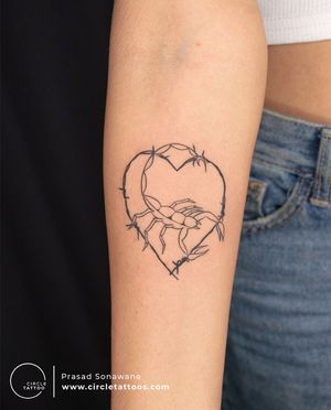 Tattoo uploaded by Circle Tattoo • Line Art Tattoo done by Prasad ...