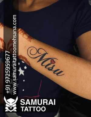 Tattoo uploaded by Vipul Chaudhary • Misu name tattoo |Misu tattoo ...