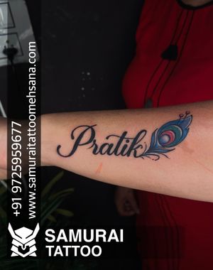 Tattoo uploaded by Vipul Chaudhary • Pratik name tattoo |Pratik name ...