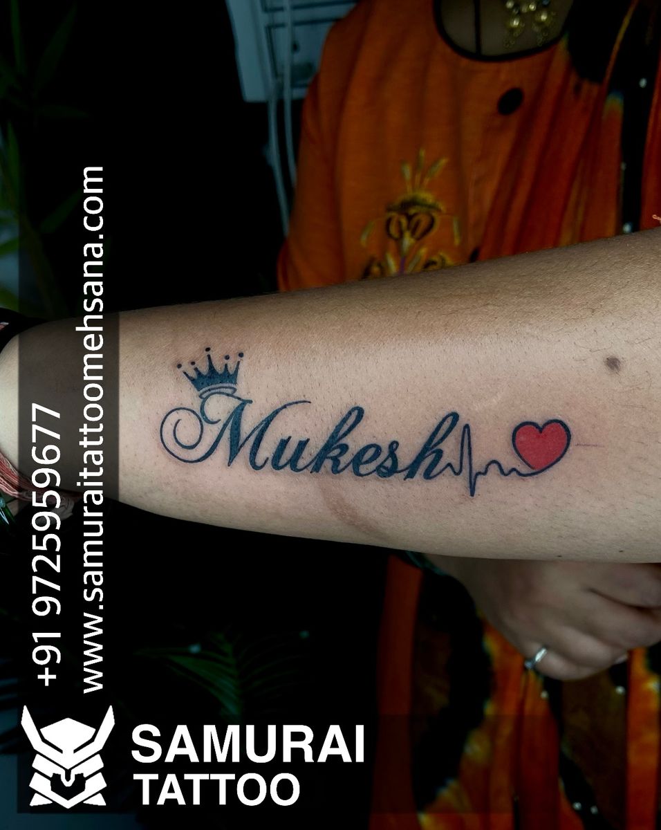 Tattoo uploaded by Vipul Chaudhary • mukesh name tattoo |Mukesh name ...
