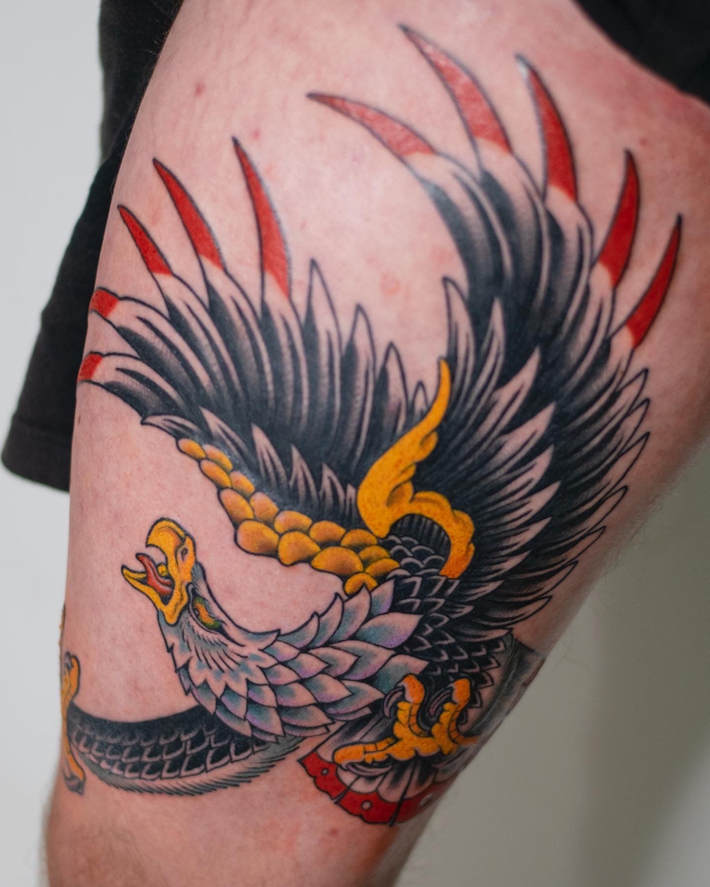 Neo Traditional Eagle Tattoo by Adam Ruff • Tattoodo