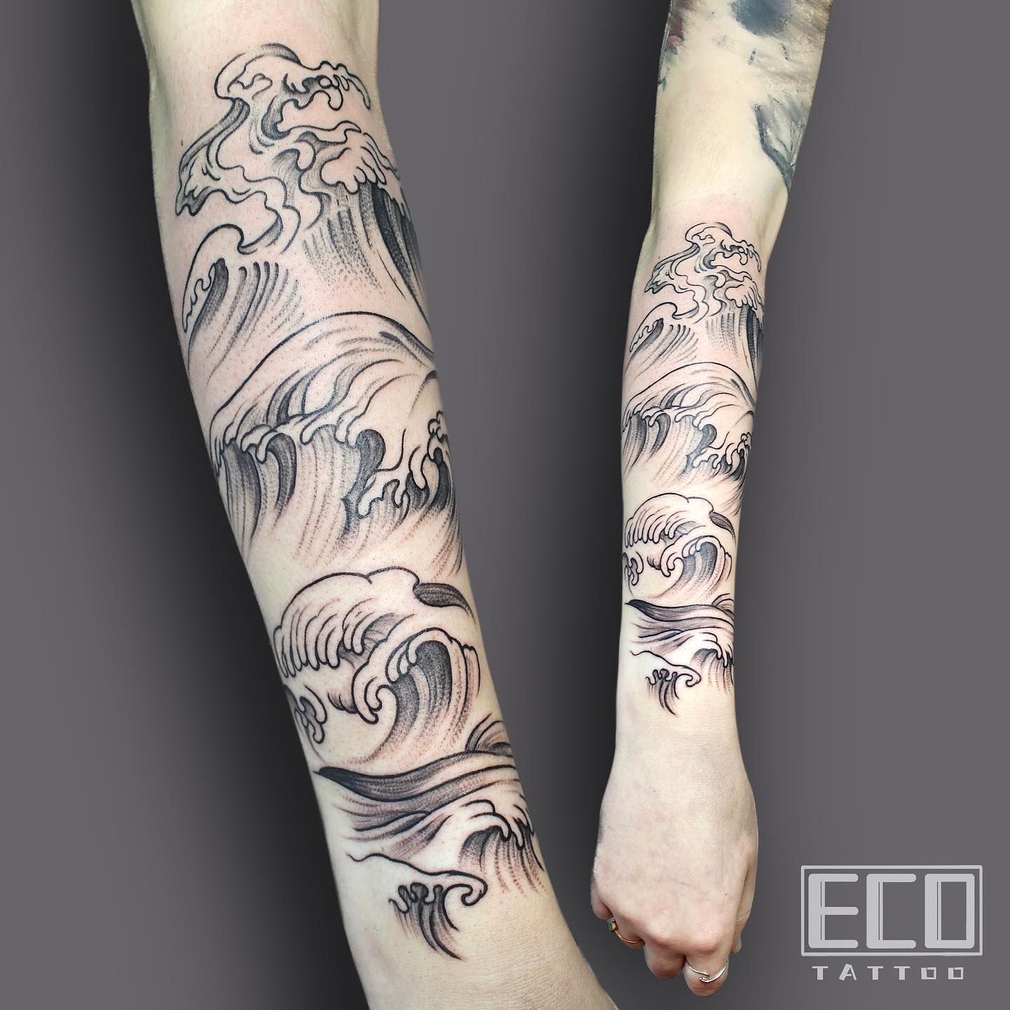 Wave Forearm Tattoos Ocean Waves • Tattoodo