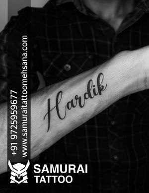 Tattoo uploaded by Vipul Chaudhary • Hardik name tattoo |Hardik name ...
